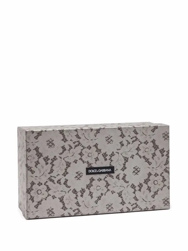 Dolce & Gabbana Bellucci Lace Pumps With Brooch - Grey