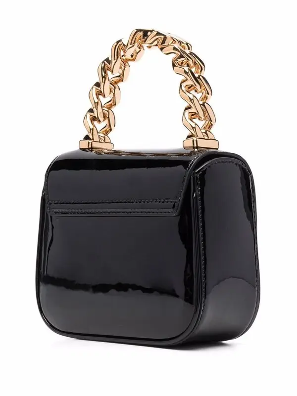 Versace La Medusa Patent Mini Bag - Black