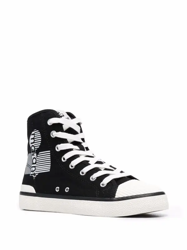 Isabel Marant Ribbed Toe Cap High-top Sneakers