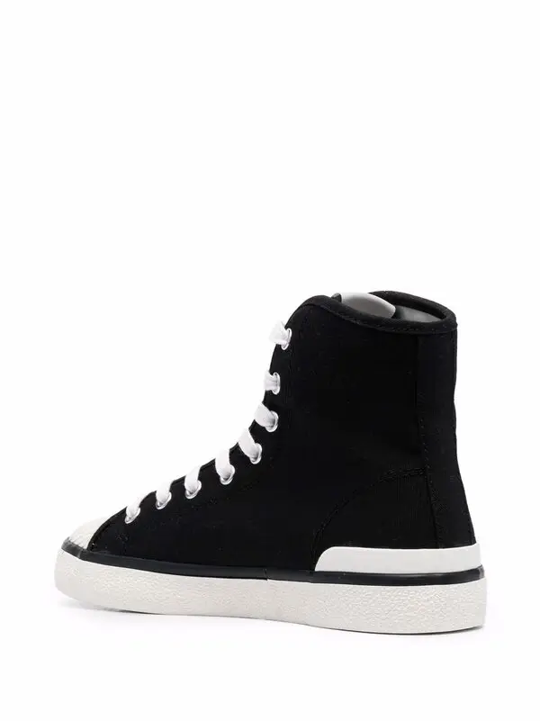 Isabel Marant Ribbed Toe Cap High-top Sneakers