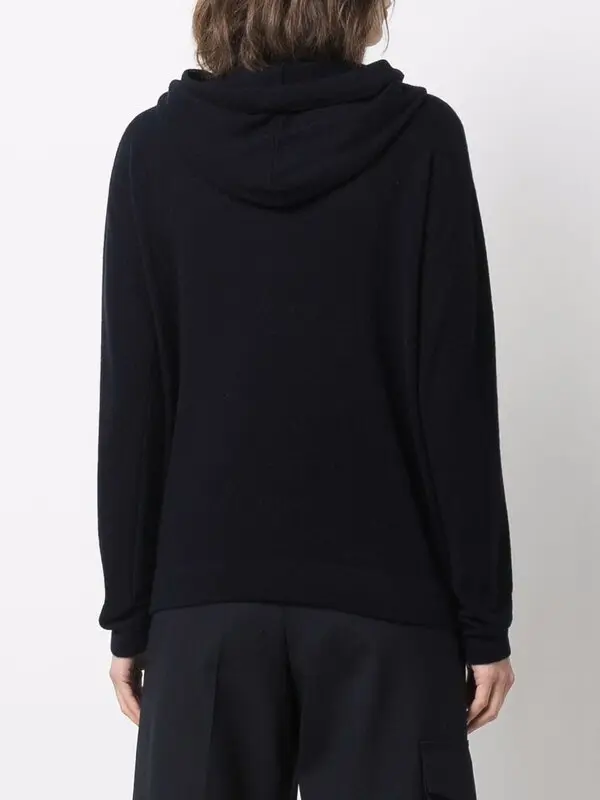 ALLUDE Zipped-up Wool Hoodie