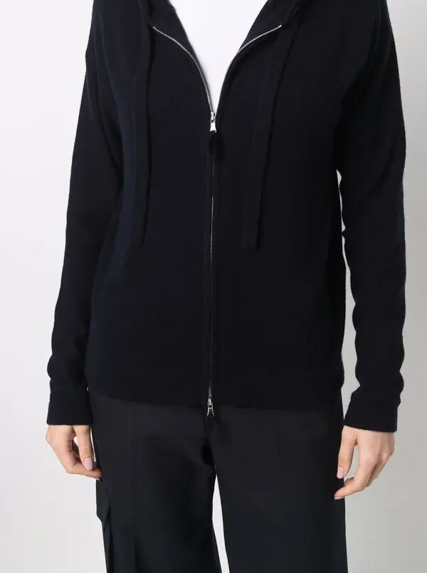 ALLUDE Zipped-up Wool Hoodie