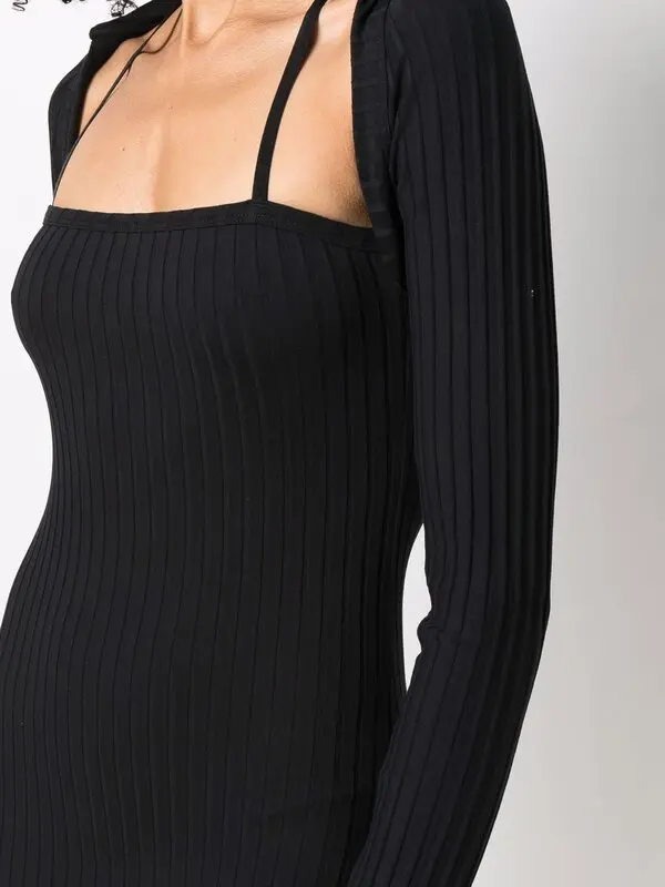 Helmut Lang Rib-knit Mini Dress