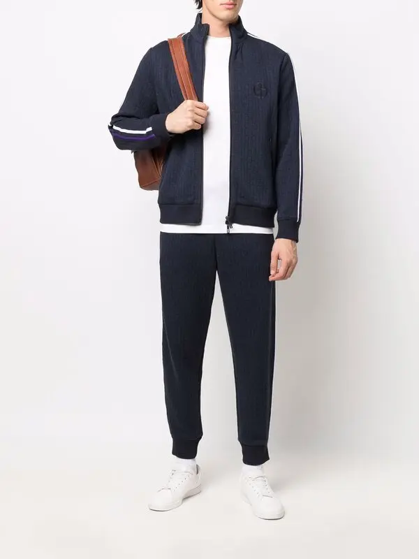 Giorgio Armani Ribbed Side-stripe Trousers