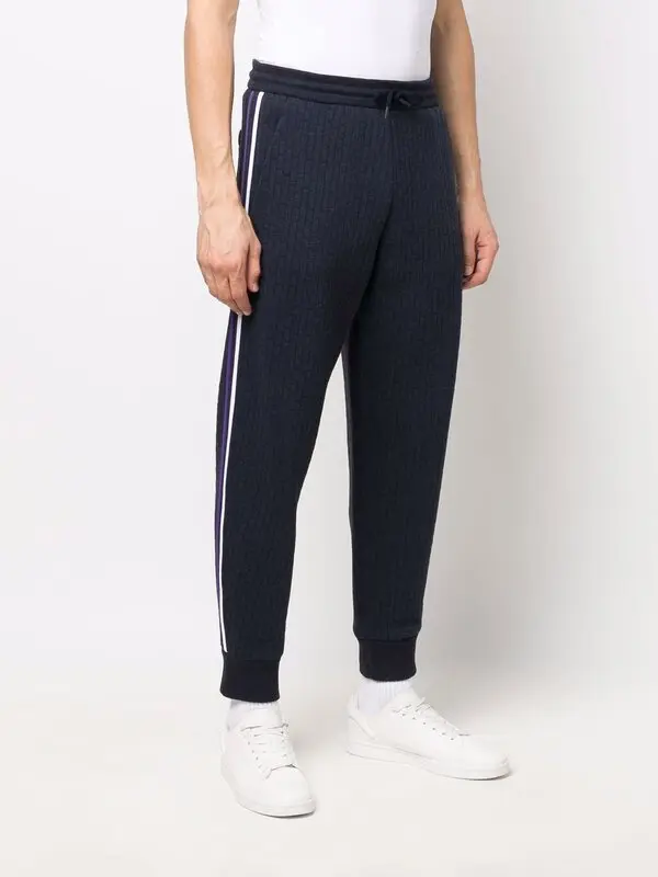 Giorgio Armani Ribbed Side-stripe Trousers