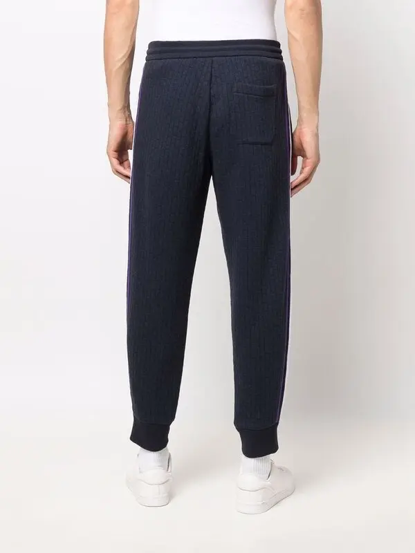 Giorgio Armani Ribbed Side-stripe Trousers