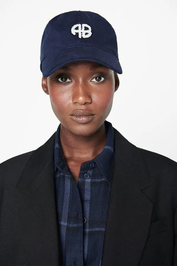 ANINE BING Jeremy Baseball Cap Ab Monogrampacific