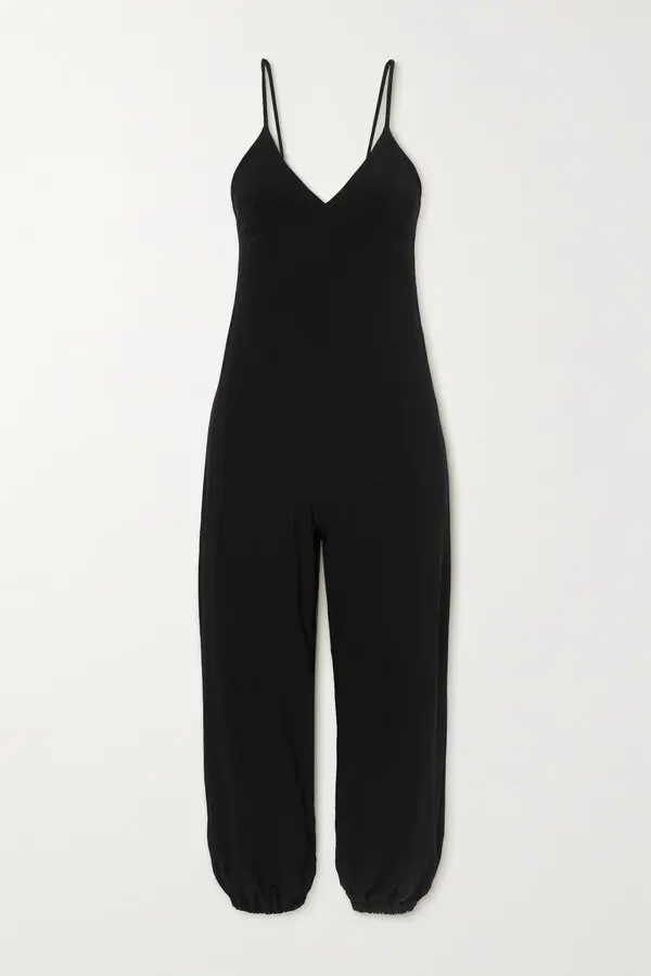 Norma Kamali Stretch-jersey Jumpsuit - Black