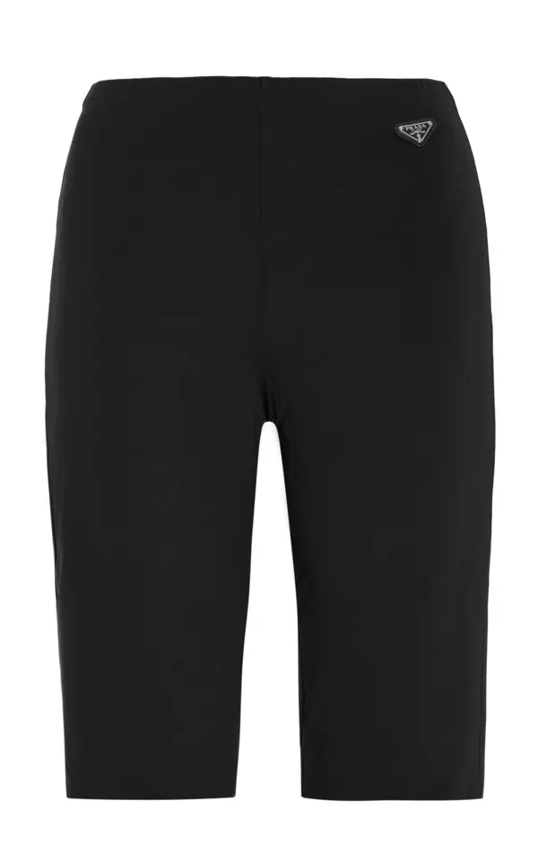 Prada Logo Jersey Biker Shorts
