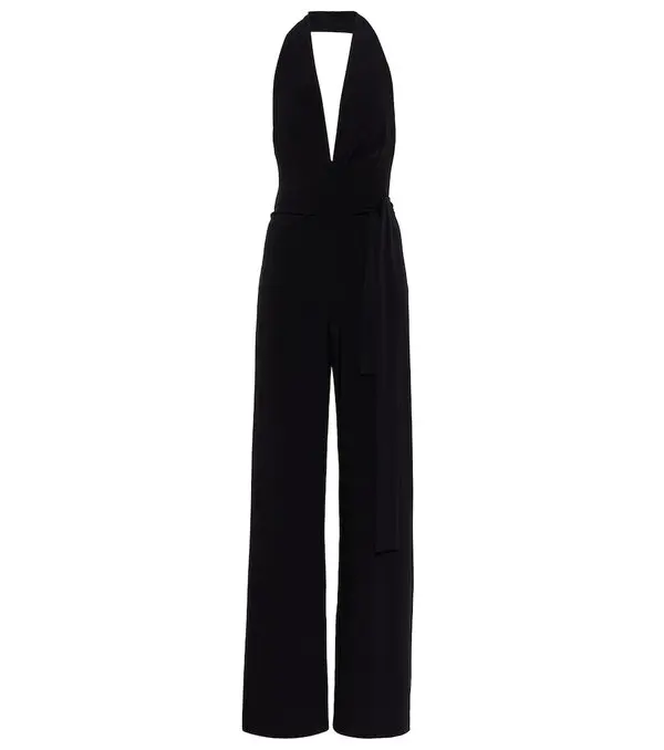 Norma Kamali Halterneck Jersey Jumpsuit - Black