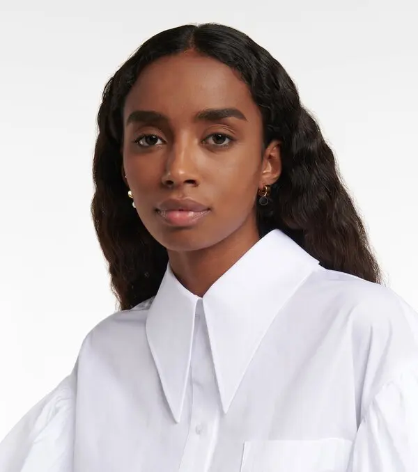 Simone Rocha Hoop Earrings With Faux Pearls