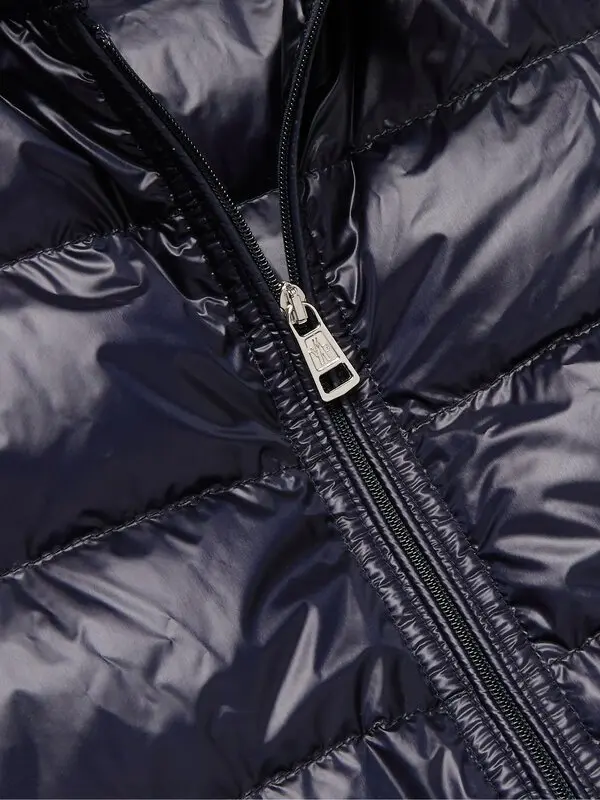 Moncler Slim-fit Logo-appliquéd Quilted Shell Down Gilet - Blue
