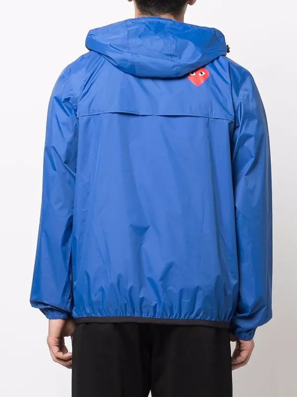 Play Comme Des Garcon X K-way Pullover Hooded Windbreaker