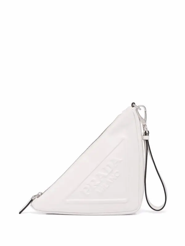 Prada Leather Triangle Pouch