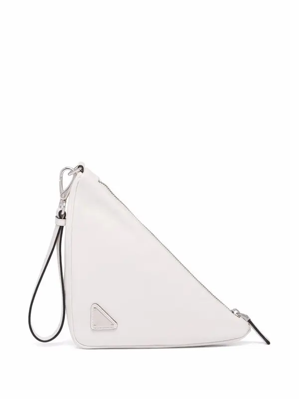Prada Leather Triangle Pouch