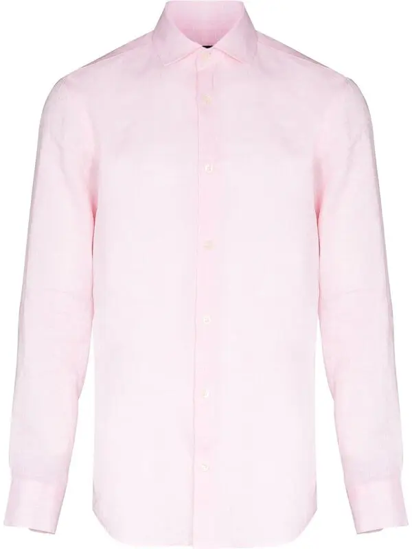 Frescobol Carioca Antonio Linen Shirt - Pink