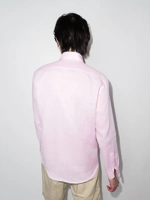 Frescobol Carioca Antonio Linen Shirt - Pink