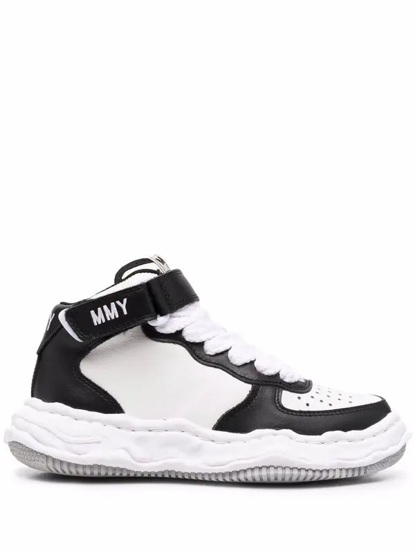 Mihara Yasuhiro Embroidered Logo Hi-top Sneakers - White