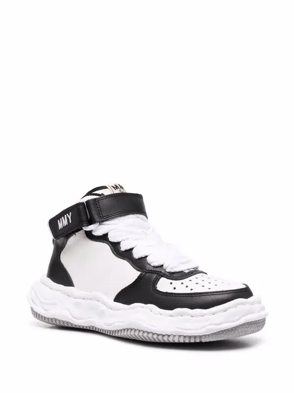 Mihara Yasuhiro Embroidered Logo Hi-top Sneakers - White
