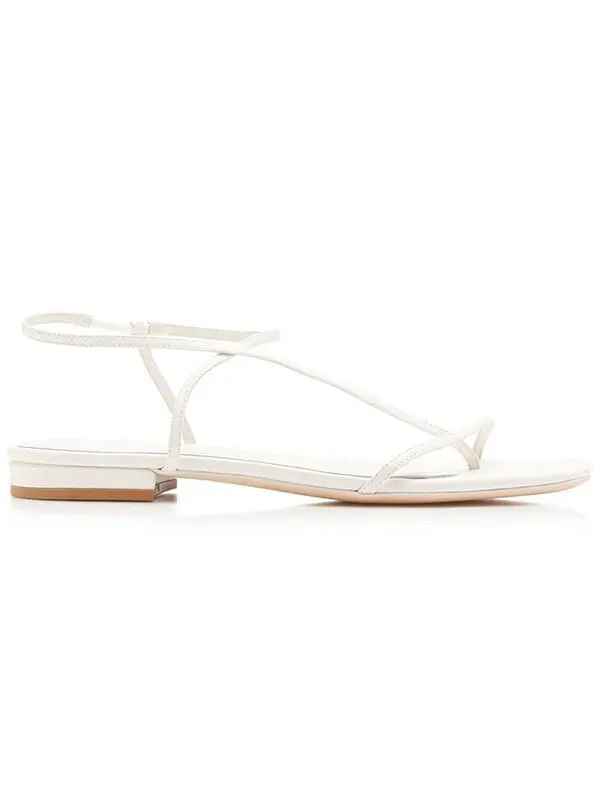 Studio Amelia Filament Square-toe Flat Sandals