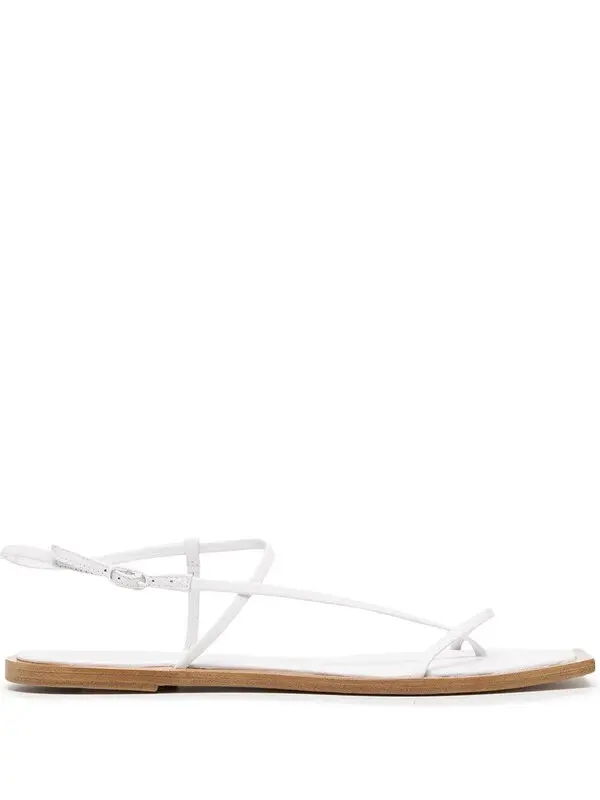 Studio Amelia Filament Square-toe Flat Sandals