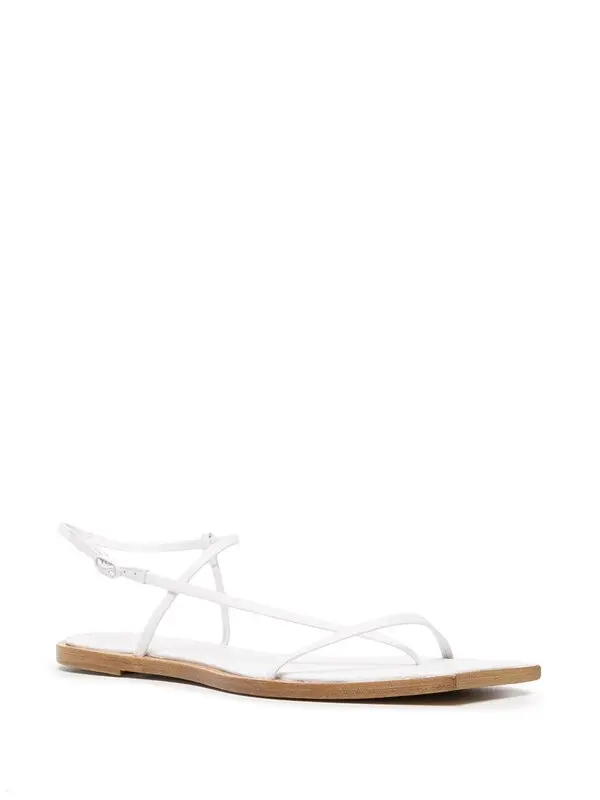 Studio Amelia Filament Square-toe Flat Sandals
