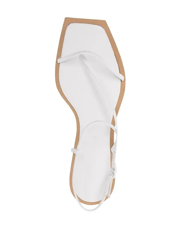Studio Amelia Filament Square-toe Flat Sandals