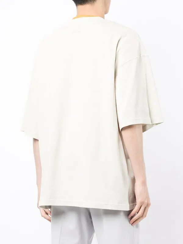 A-COLD-WALL* Blurred Logo-print T-shirt - Neutrals