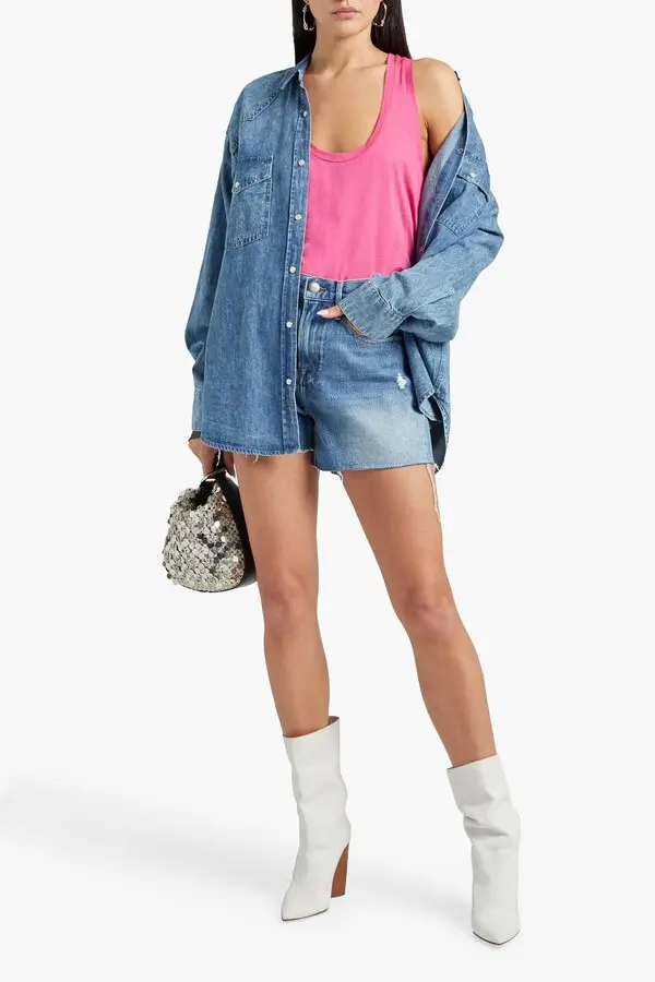 IRO PARIS Shanna Cotton Jersey Tank Top