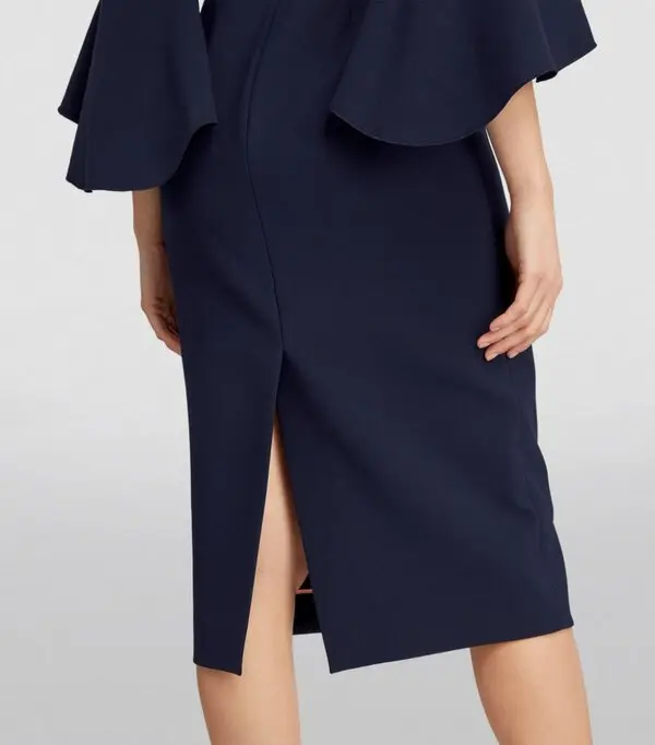 roksanda camellia midi dress Roksanda Camellia Midi Dress In Navy - 48% Off