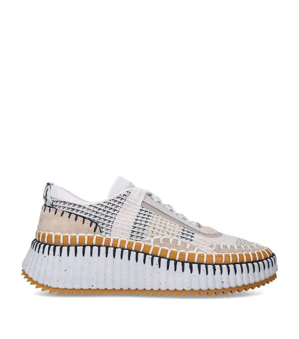 Chloé Nama Runner Sneakers - Beige