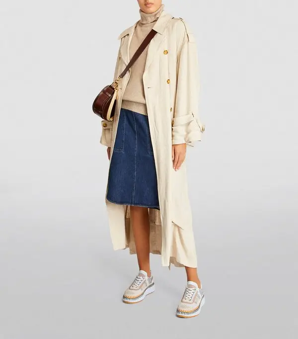 Chloé Nama Runner Sneakers - Beige