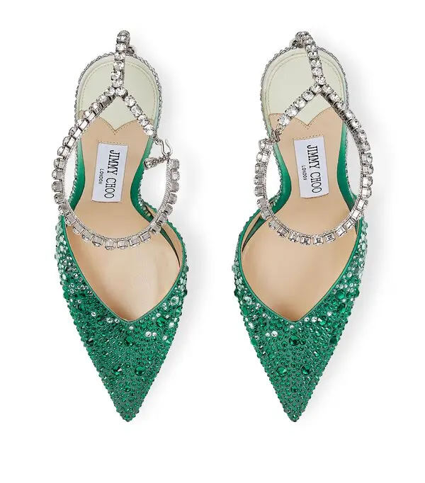 JIMMY CHOO Saeda 100 Embellished Pumps