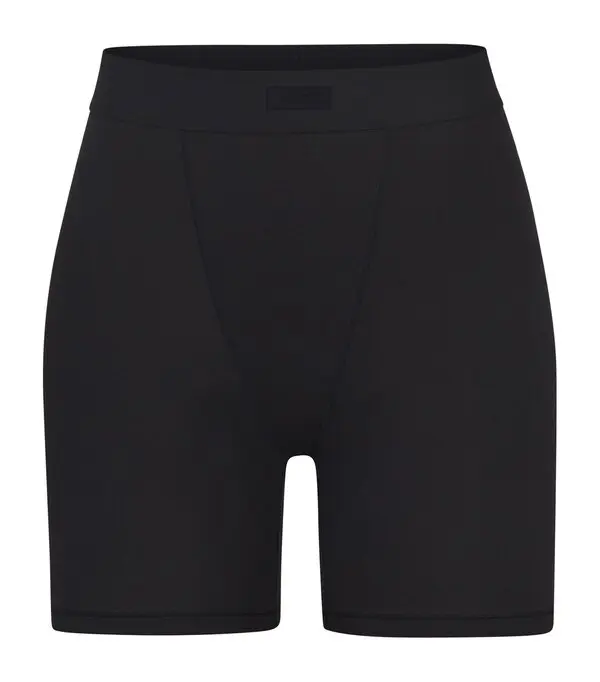 SKIMS Boyfriend Boxer Shorts - Black