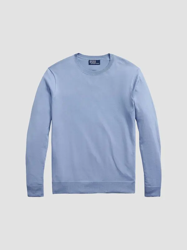 Polo Ralph Lauren Cotton Crewneck Sweater - Chambray Blue