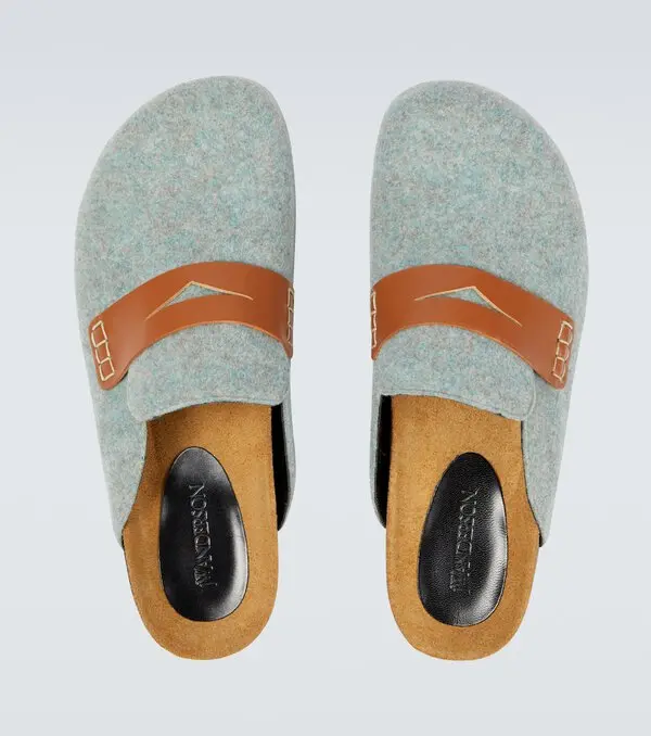 JW Anderson Felted Loafer Mules
