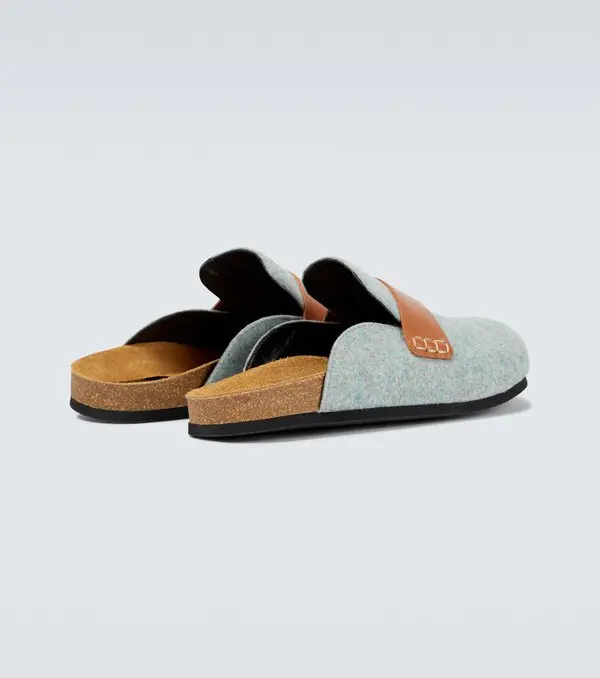 JW Anderson Felted Loafer Mules