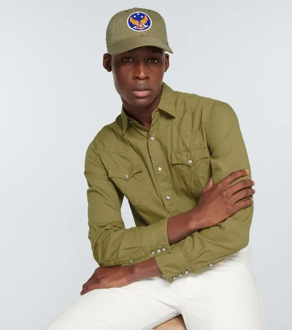 Ralph Lauren Embroidered Cotton Cap - Green