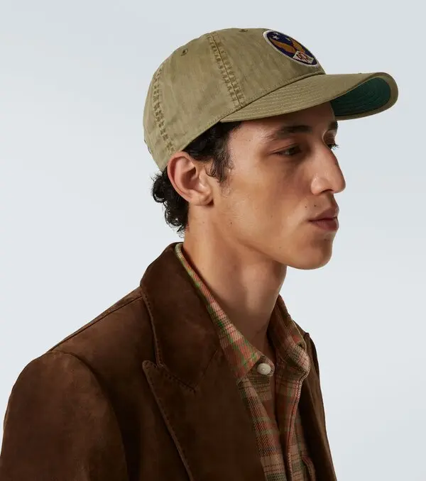 Ralph Lauren Embroidered Cotton Cap - Green