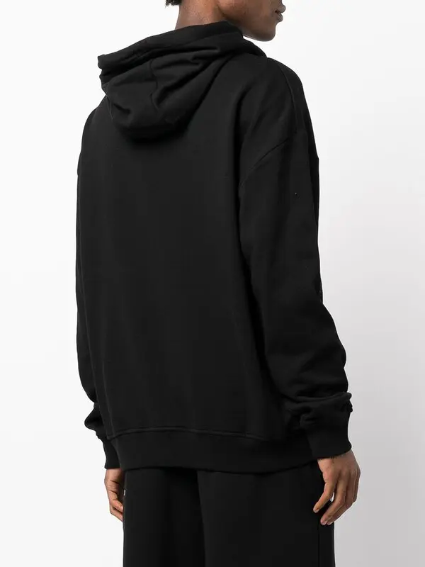 MOSTLY HEARD RARELY SEEN Graphic-print Jersey Hoodie - Black