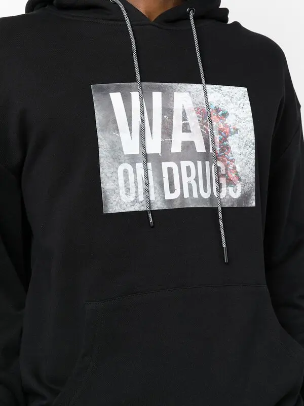 MOSTLY HEARD RARELY SEEN Graphic-print Jersey Hoodie - Black