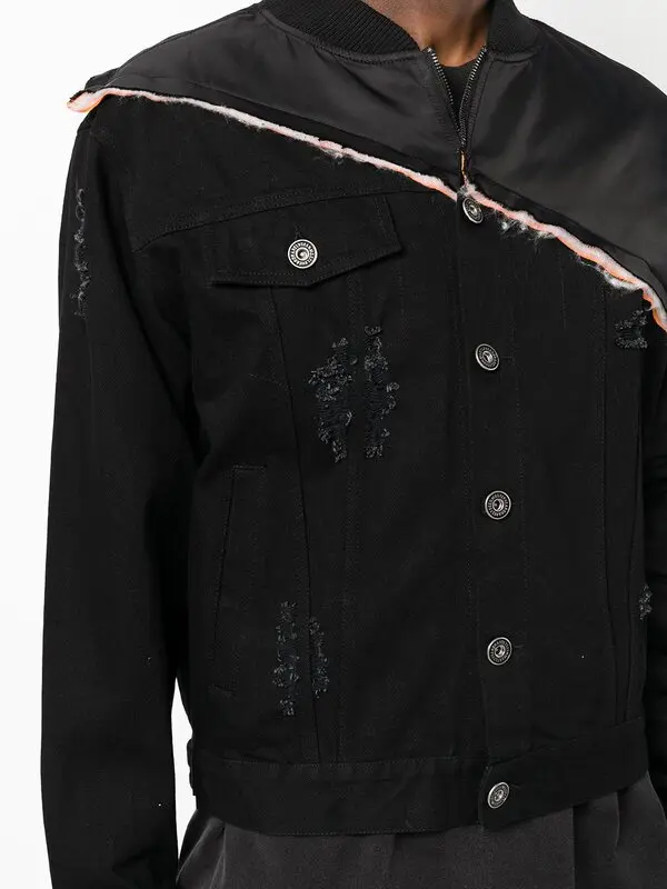 MOSTLY HEARD RARELY SEEN Patchwork Panelled Denim Jacket