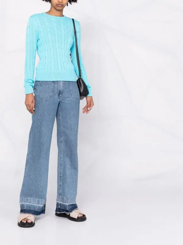 Polo Ralph Lauren Cable Knit Jumper - Blue