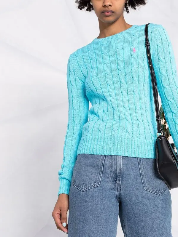 Polo Ralph Lauren Cable Knit Jumper - Blue