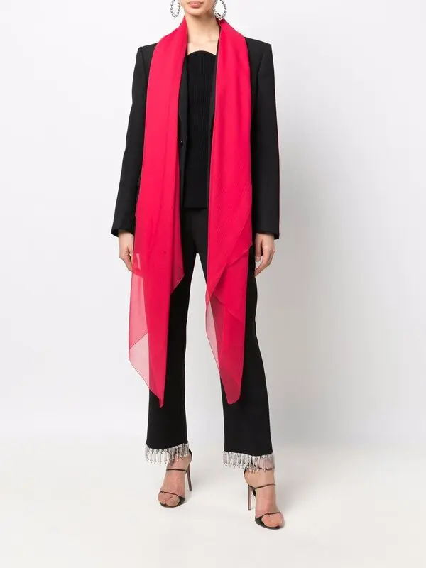 Alberta Ferretti Lightweight Long Silk Scarf