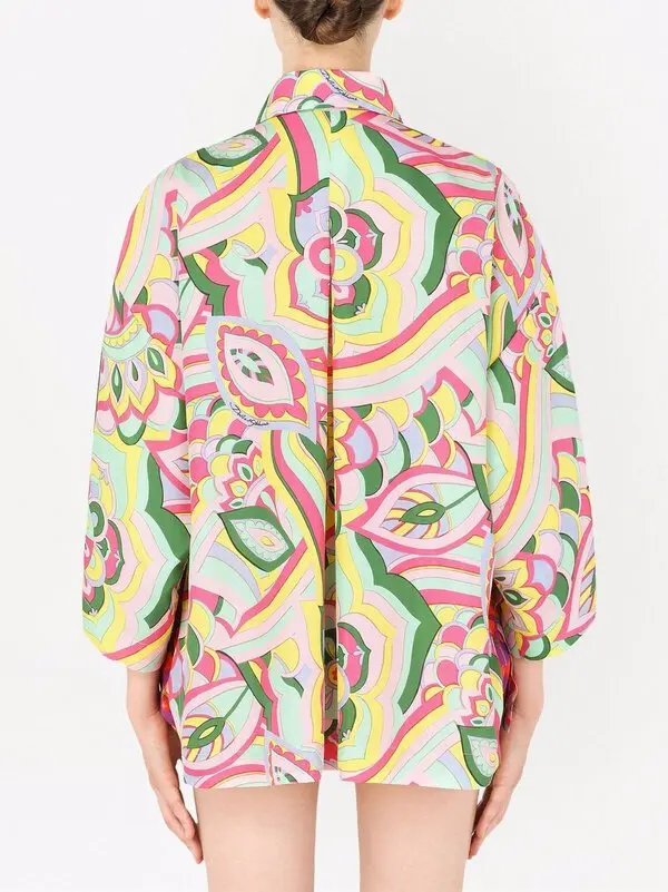Dolce & Gabbana Abstract-print Silk Shirt