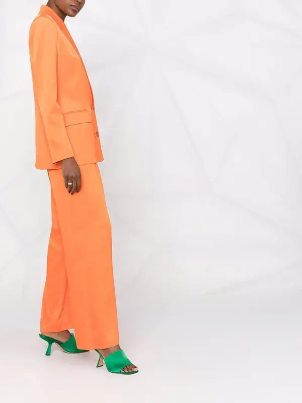 Patrizia Pepe Structured Shoulder Blazer - Orange
