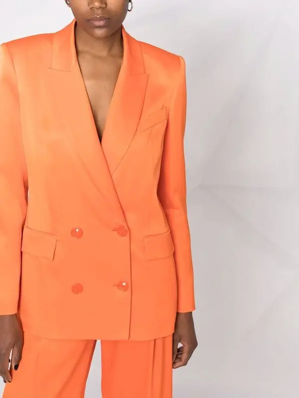 Patrizia Pepe Structured Shoulder Blazer - Orange