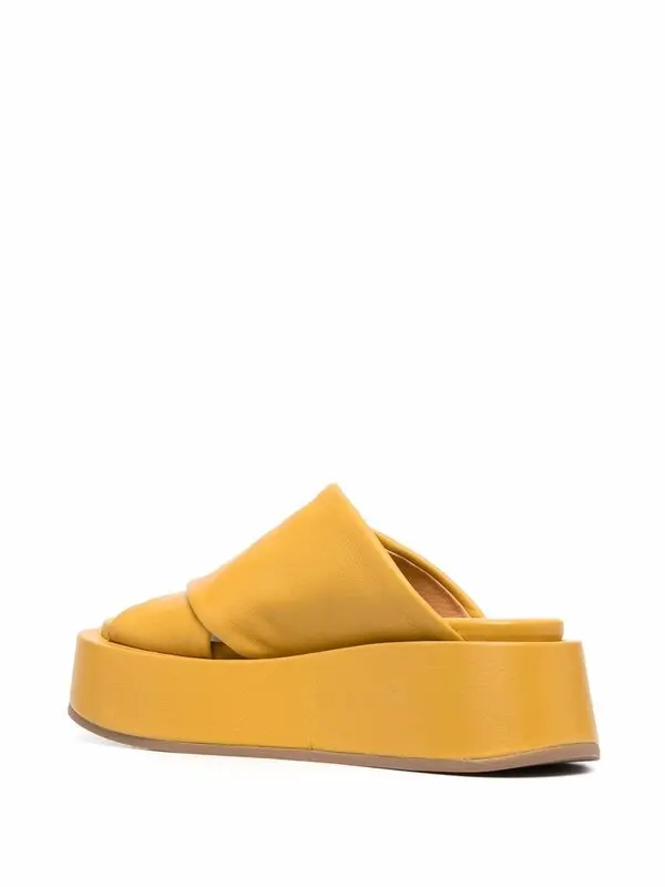 Marsèll Crossover-strap Platform Sandals - Yellow