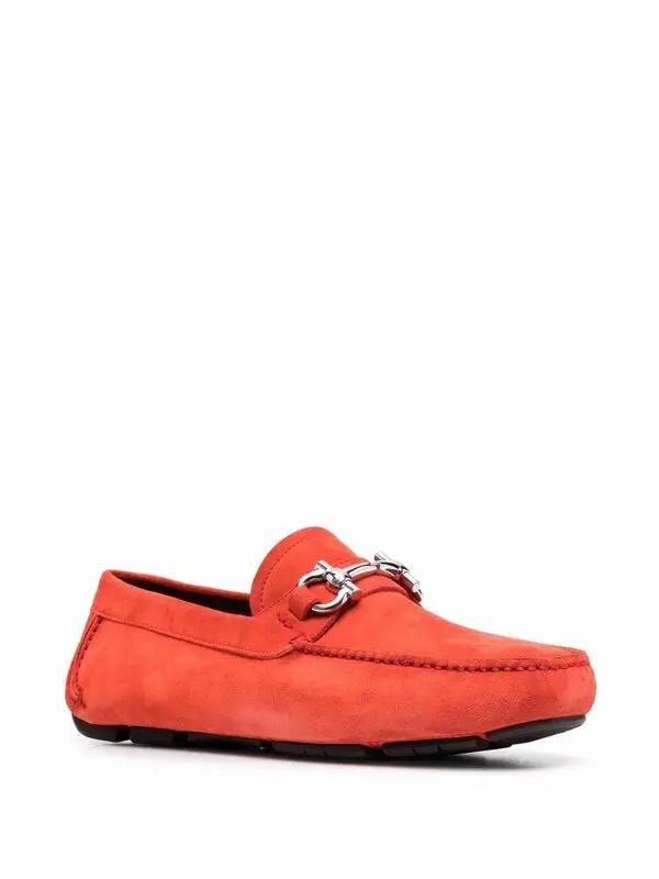 FERRAGAMO Parigi Eco Driver Shoes - Red